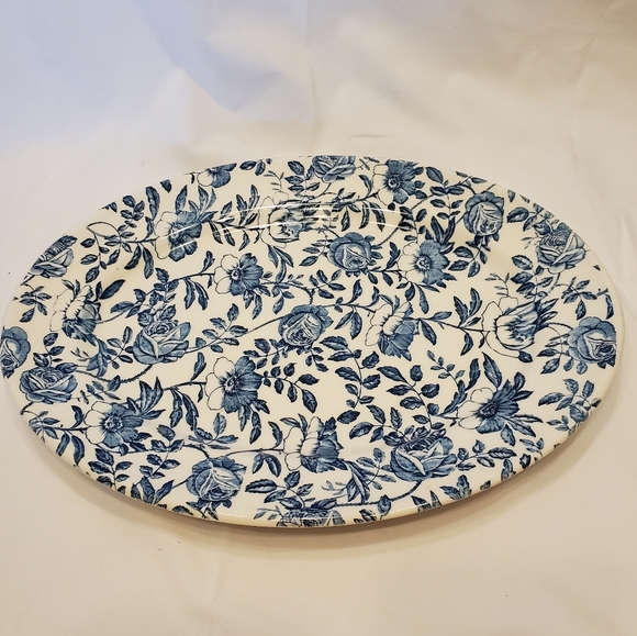 Churchill | Dining | Churchill China Vintage Blue Floral Oval Serving ...